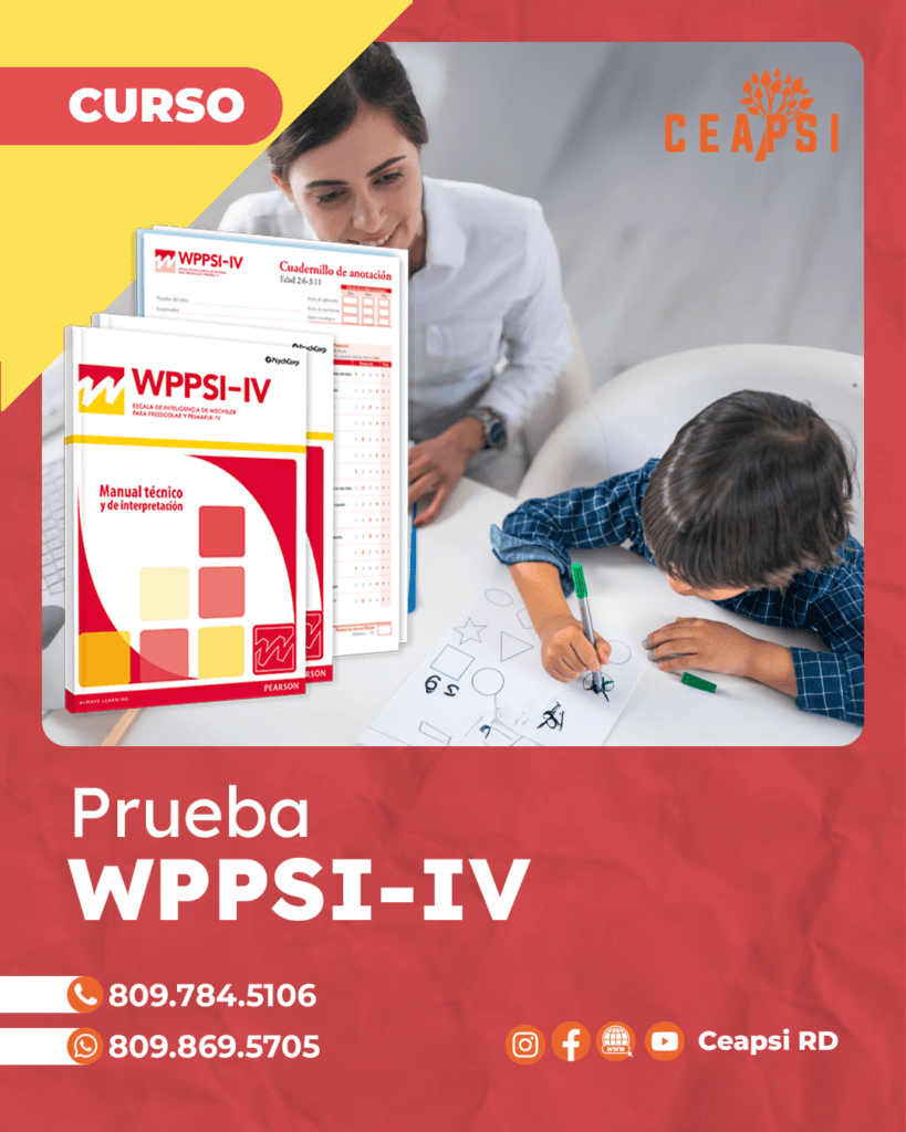 Escala WPPSI-IV - Centro de Aprendiazje y Cambio Ceapsi